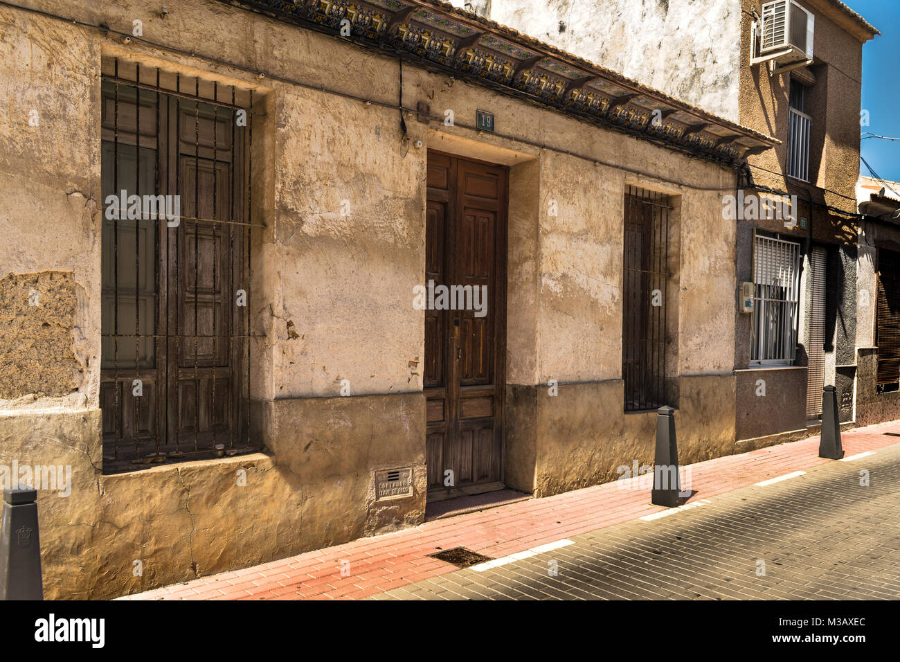 Rojales, Spain' Río Segura, 20th agust 2017 Walk round small southern ...