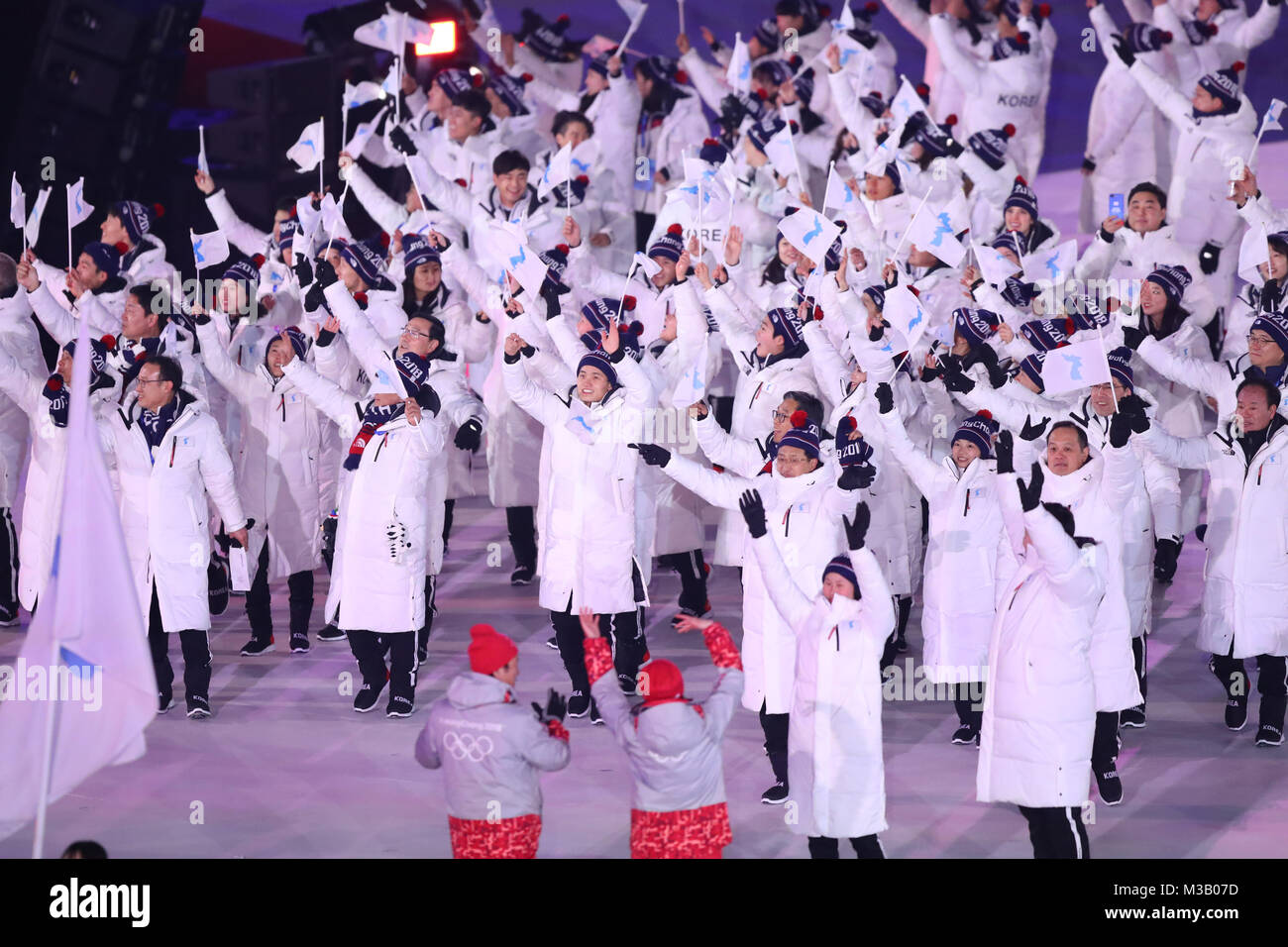 Pyeongchang, South Korea. Unified Korea Delegation (COR), FEBRUARY 9 ...