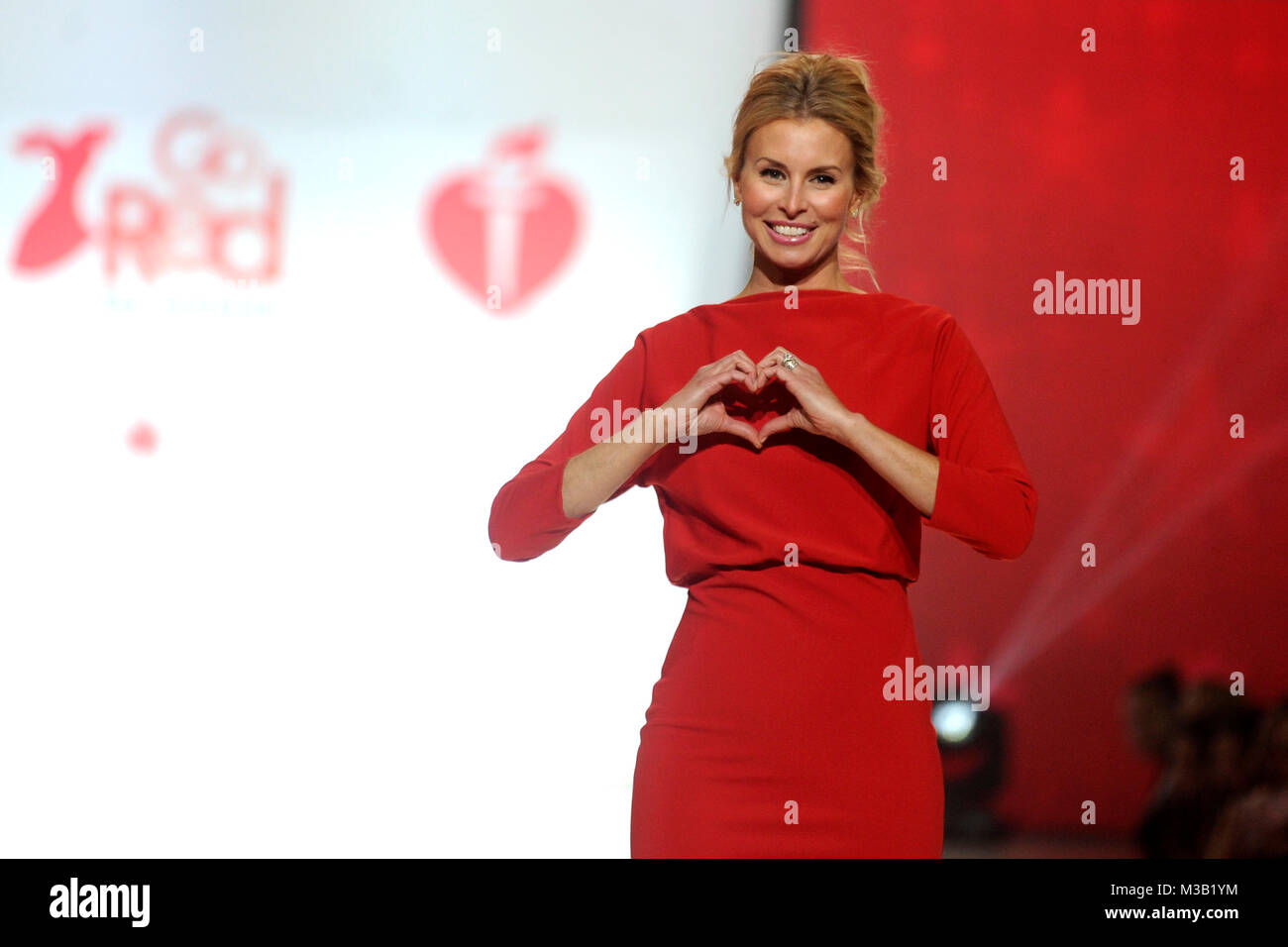 New York, USA. Niki Taylor walks the runway at the Red Dress Collection ...