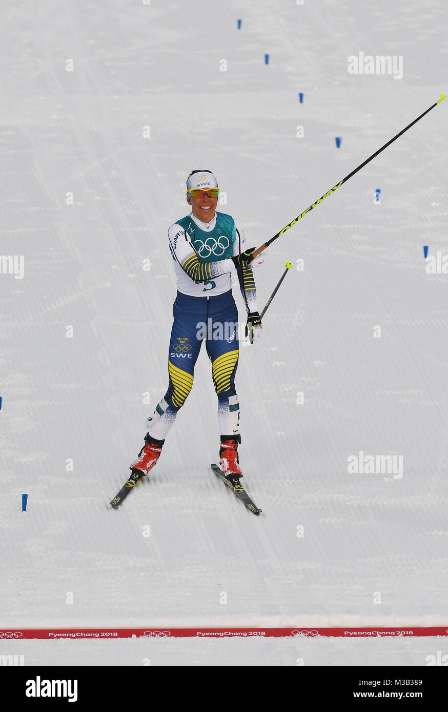 Pyeongchang, South Korea. 10th Feb, 2018. Sweden's Charlotte Kalla ...