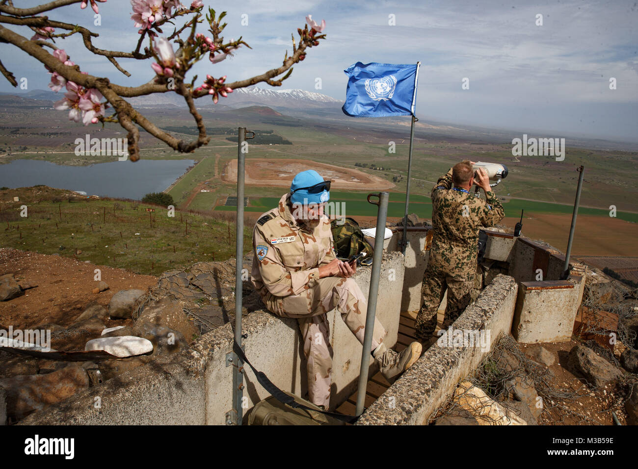 Golan Heights, Israeli occupied Golan Heights near the ceasefire line ...