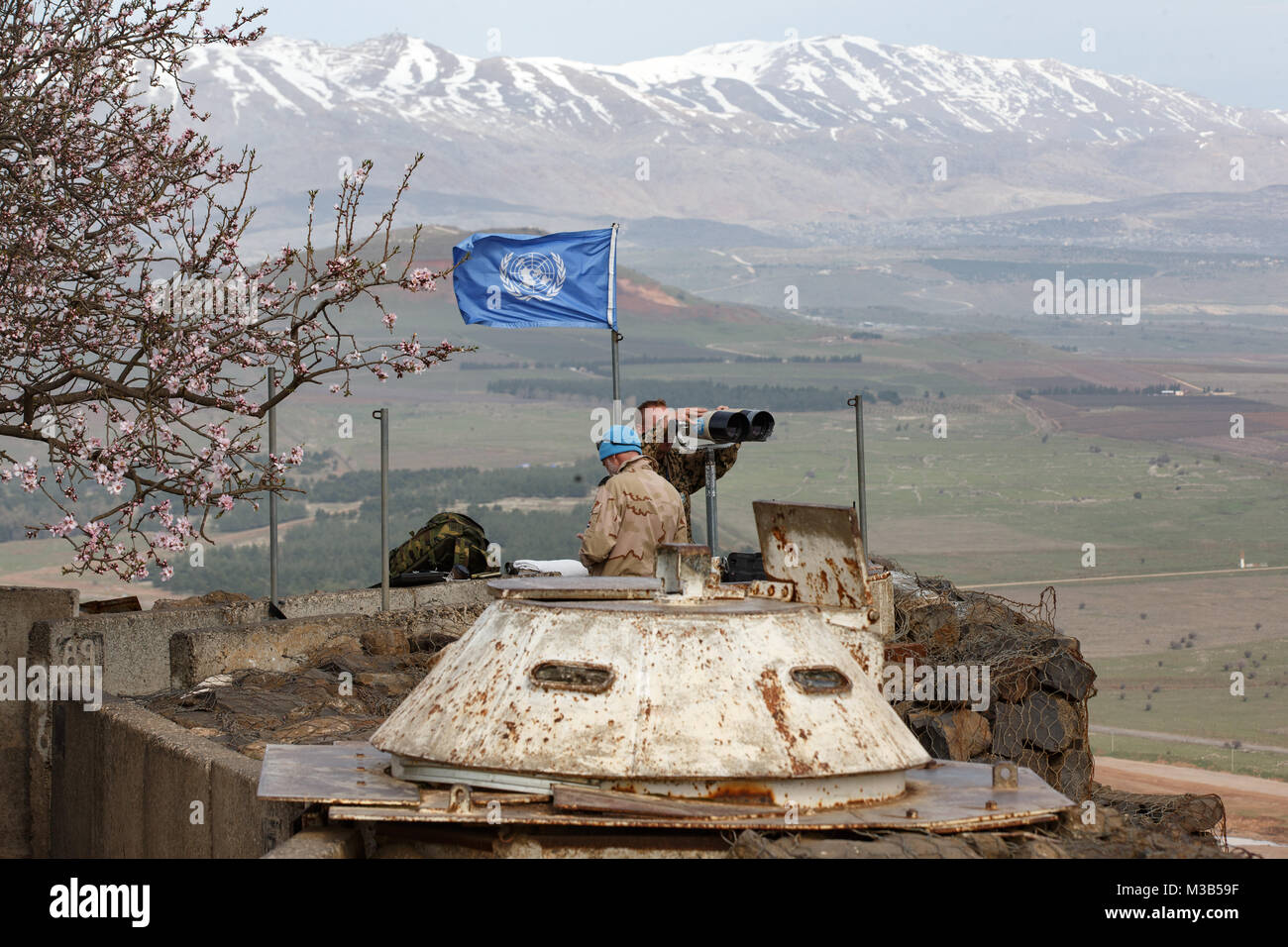 Golan Heights Israeli Occupied Golan Heights Near The Ceasefire Line