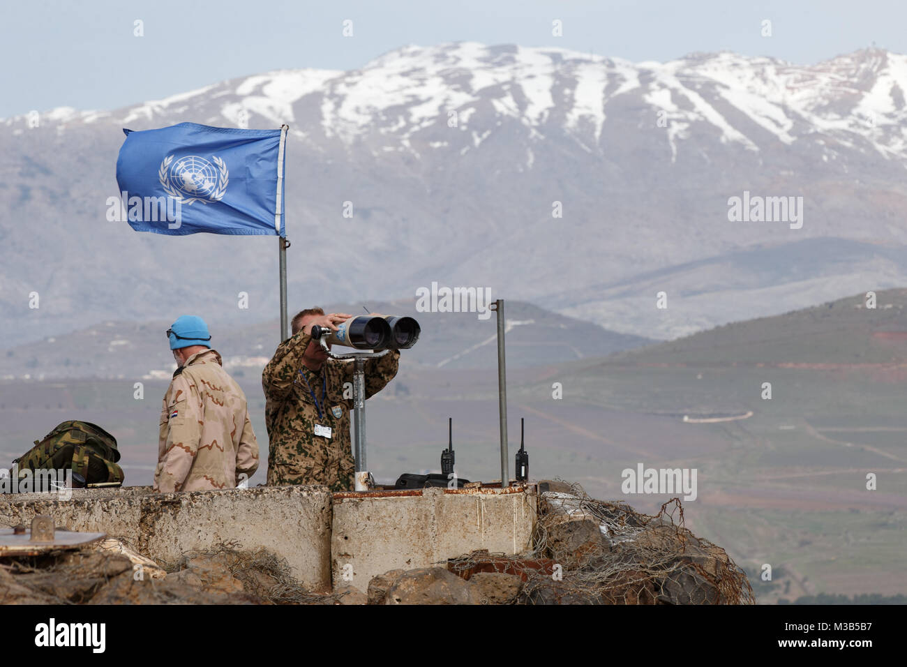 Golan Heights, Israeli occupied Golan Heights near the ceasefire line ...