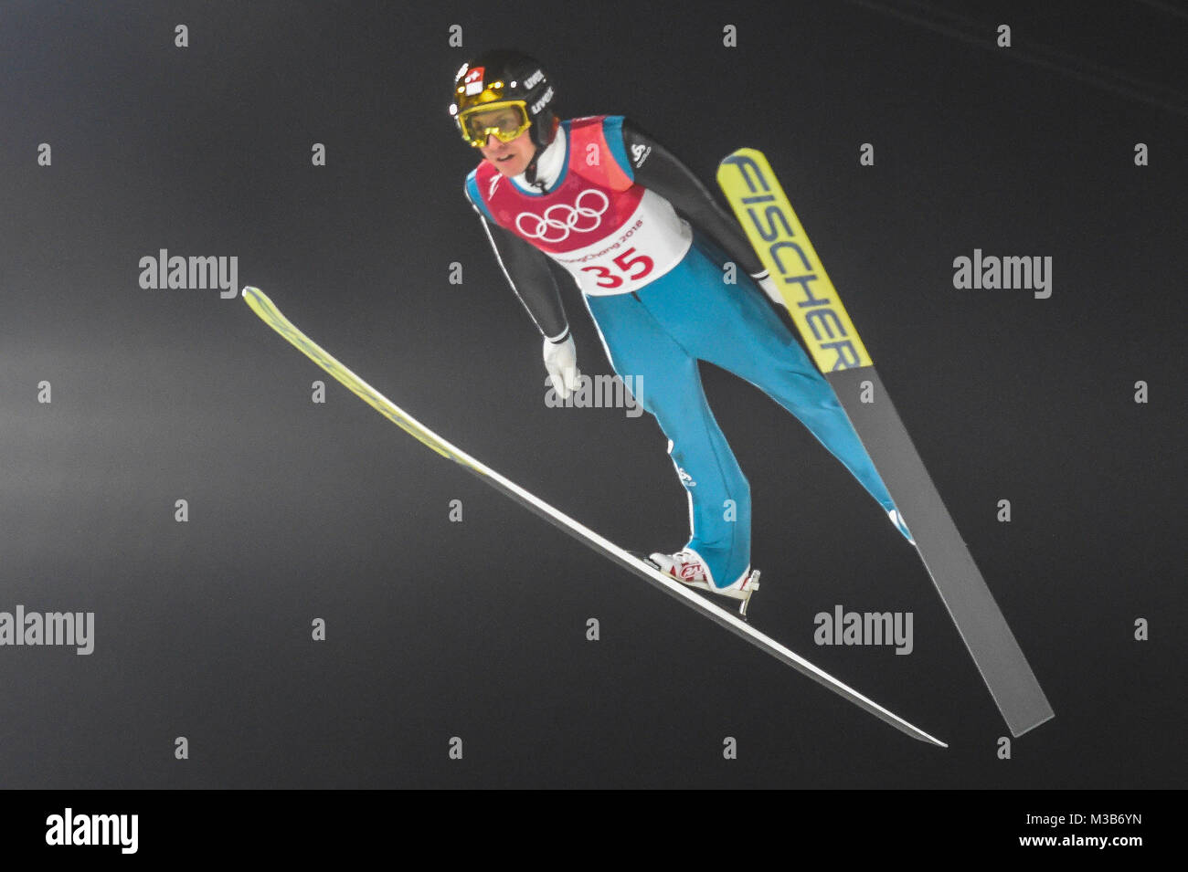 February 10, 2018: mens normal hill final at 2018 Pyeongchang winter ...
