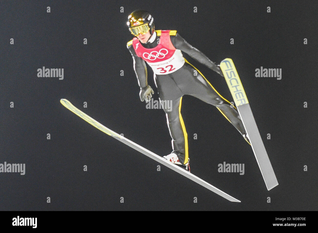 February 10, 2018: mens normal hill final at 2018 Pyeongchang winter ...