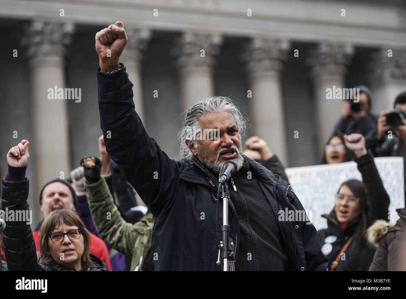 Manhattan, New York, USA. 10th Feb, 2018. Immigrant rights activist ...