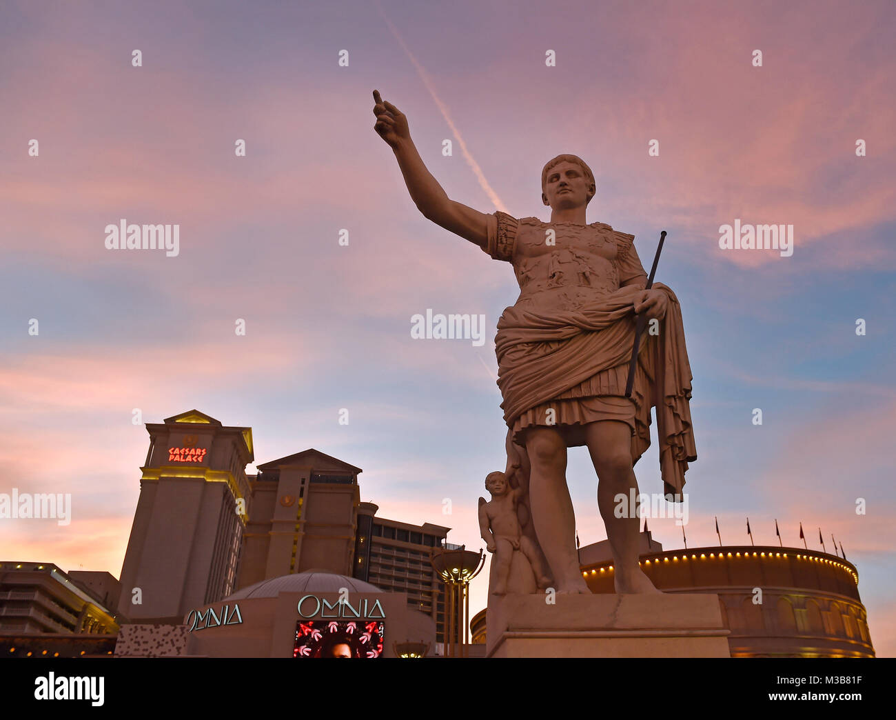 Las Vegas, Nevada, USA. 10th Feb, 2018. A Romanesque statue is ...