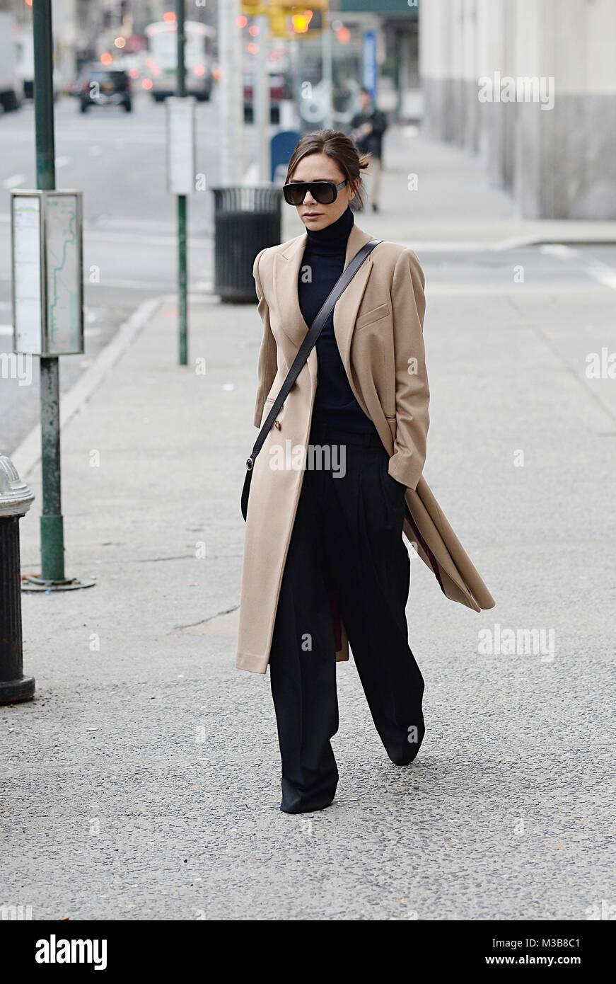 New York, NY, USA. 10th Feb, 2018. Victoria Beckham out and about for ...