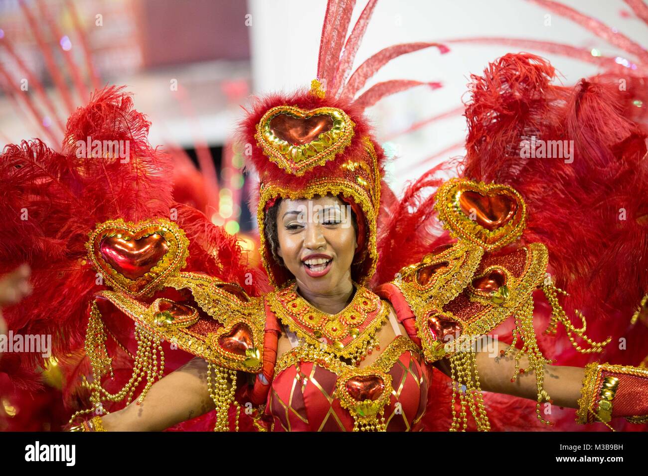 Sao Paulo, Sao Paulo, Brazil. 10th Feb, 2018. Members of Mancha Verde ...