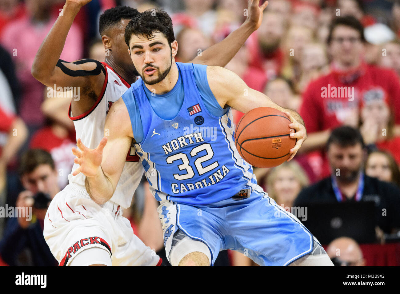 North Carolina Tar Heels forward Luke Maye (32) during the NCAA College ...