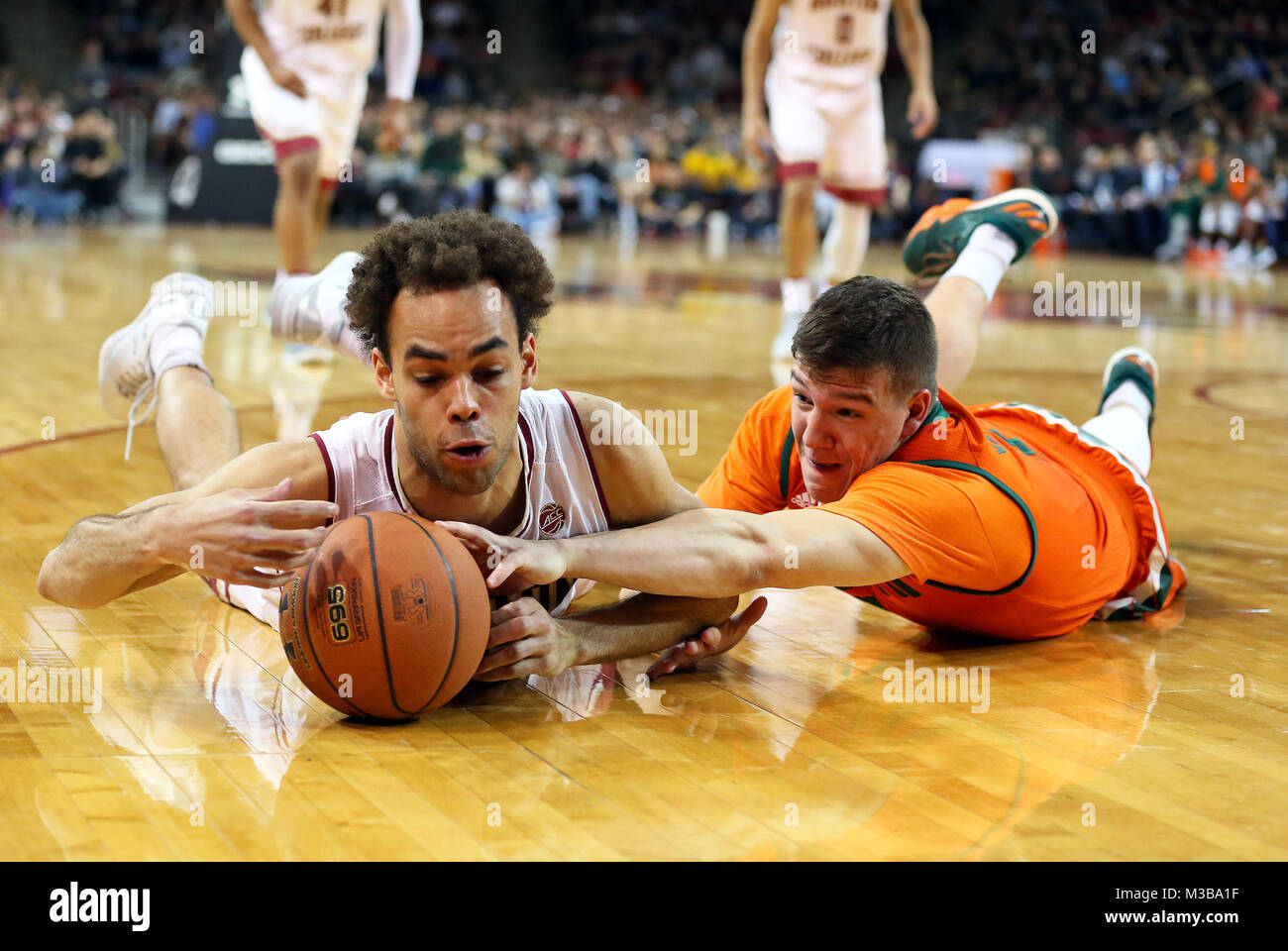 Conte Forum. 10th Feb, 2018. MA, USA; Boston College Eagles guard ...