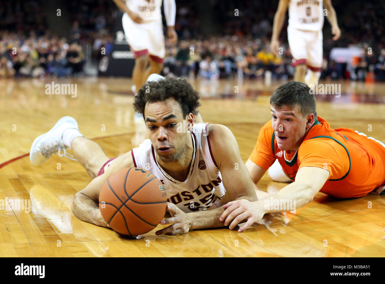Conte Forum. 10th Feb, 2018. MA, USA; Boston College Eagles guard ...