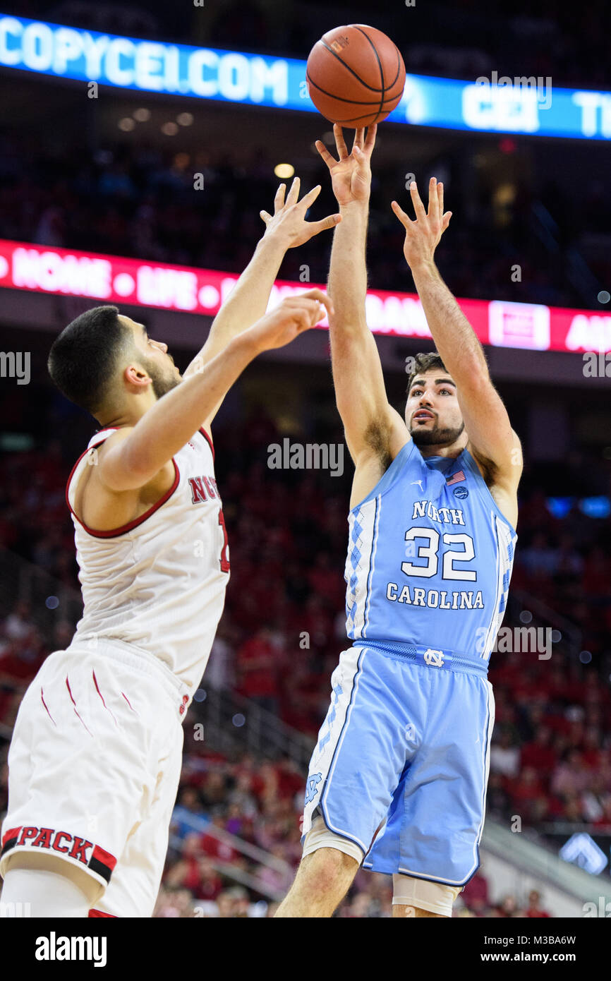 North Carolina Tar Heels forward Luke Maye (32) during the NCAA College ...