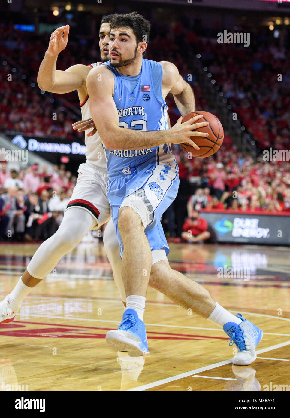 North Carolina Tar Heels forward Luke Maye (32) during the NCAA College ...