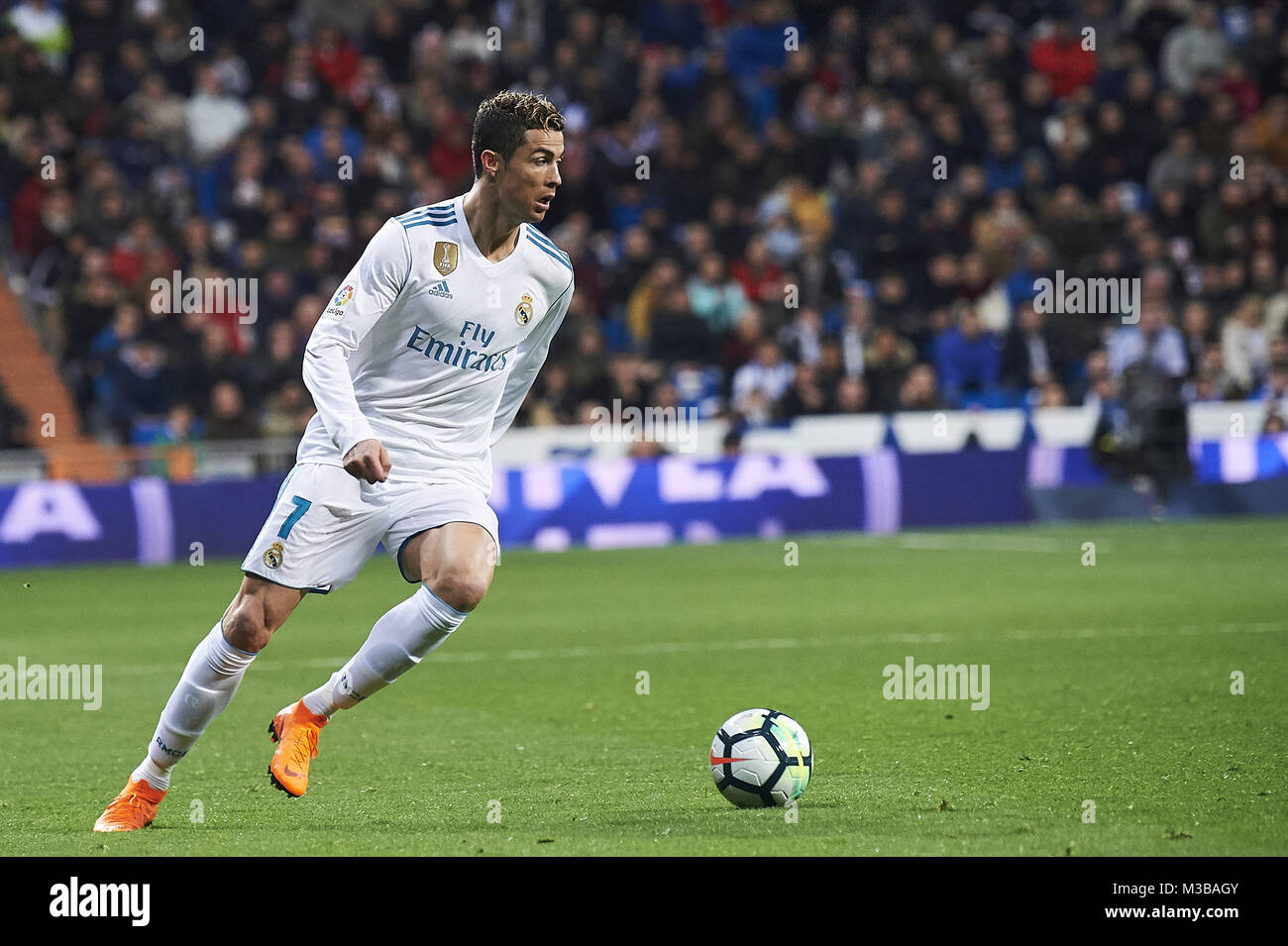 Madrid, Spain. 10th Feb, 2018. Cristiano Ronaldo (forward; Real Madrid ...