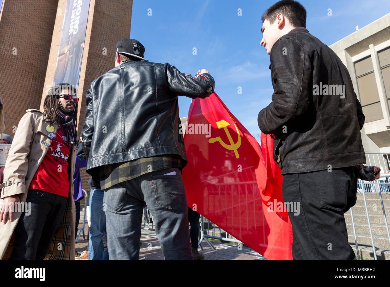 Communist flag college hi-res stock photography and images - Alamy