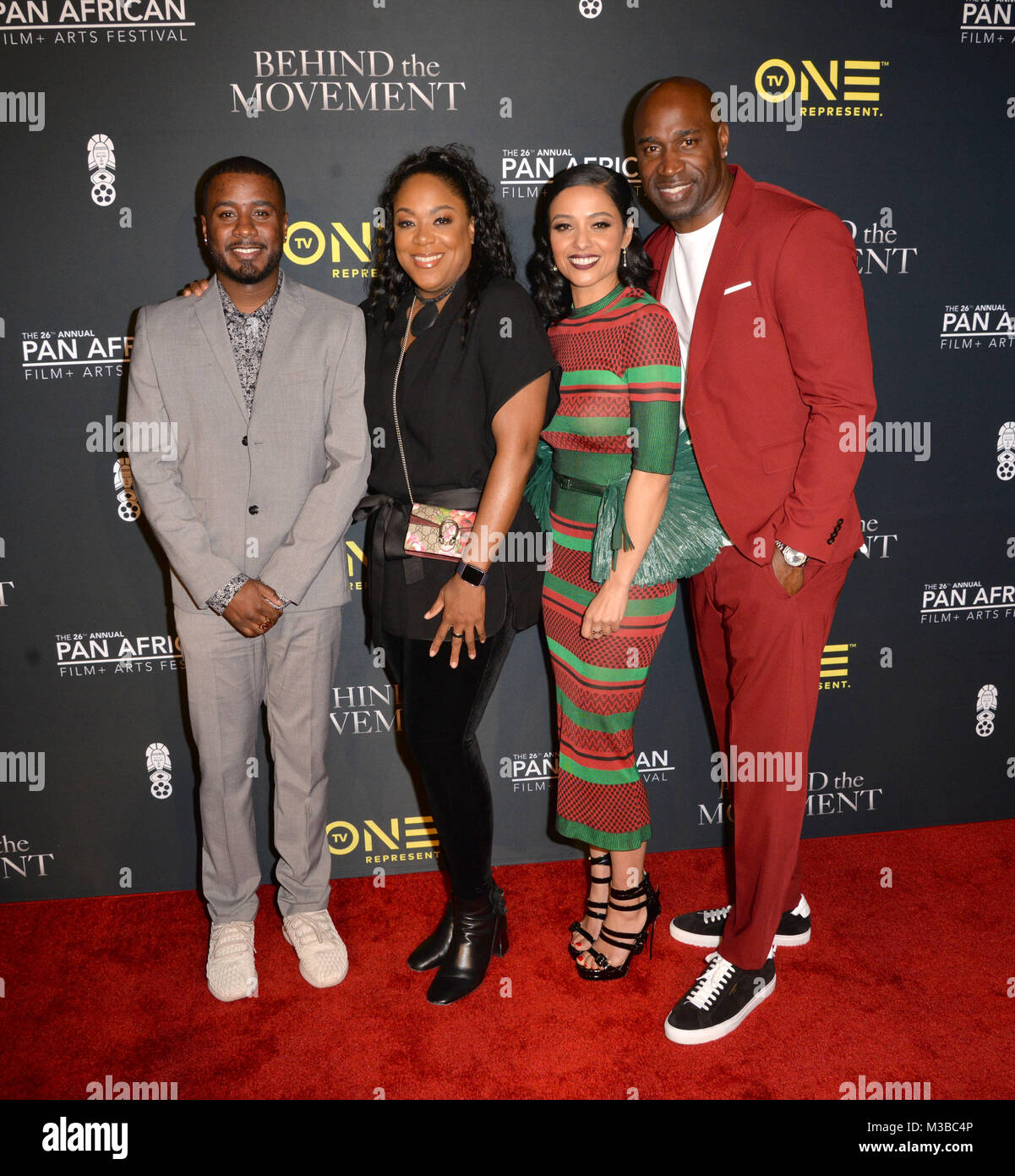 Los Angeles, Ca, USA. 09th Feb, 2018. Darien Baldwin, D'Angela Proctor ...
