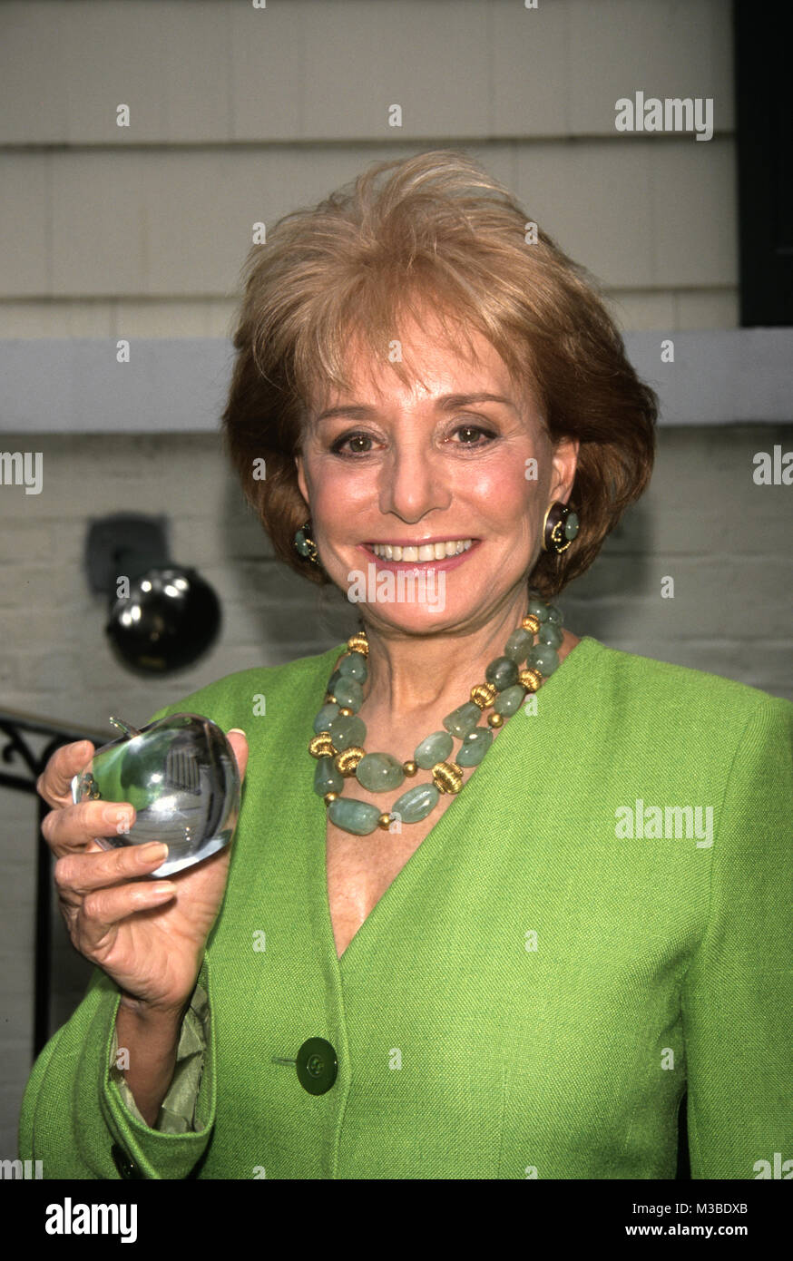 Barbara Walers pictured at the Crystal Apple Awards at Gracie Mansion ...
