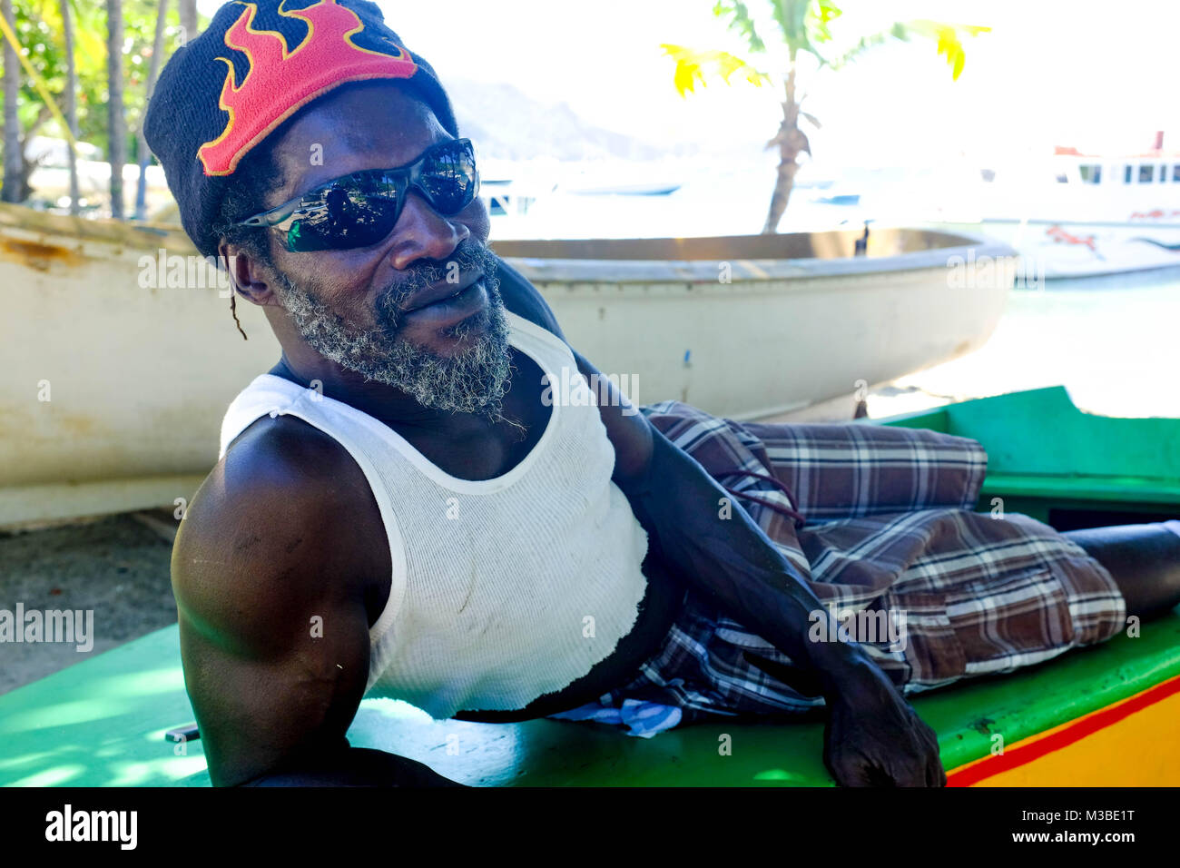 Poor tourist caribbean beach hi-res stock photography and images - Alamy