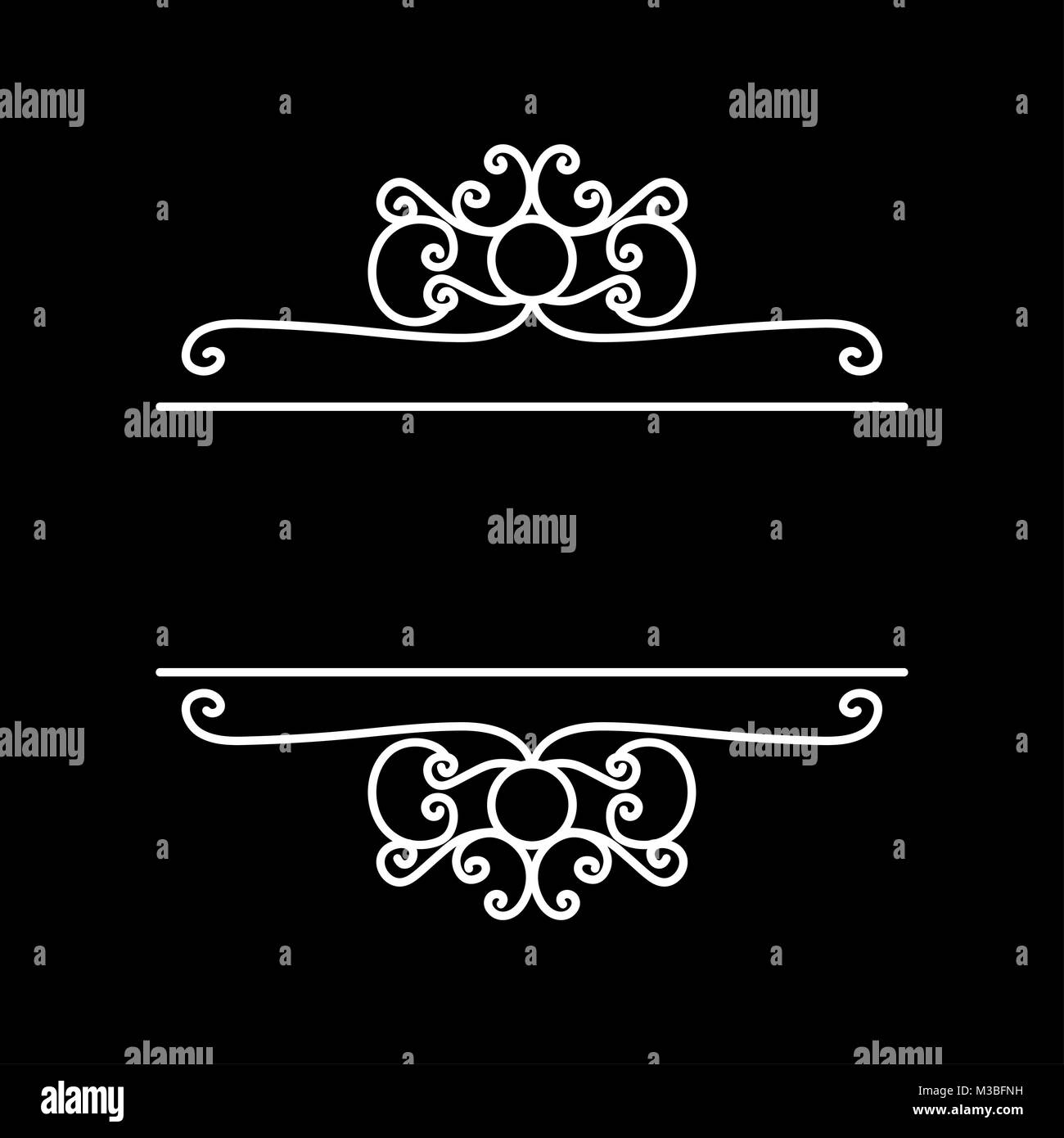 Line border frame , vector design Stock Photo - Alamy