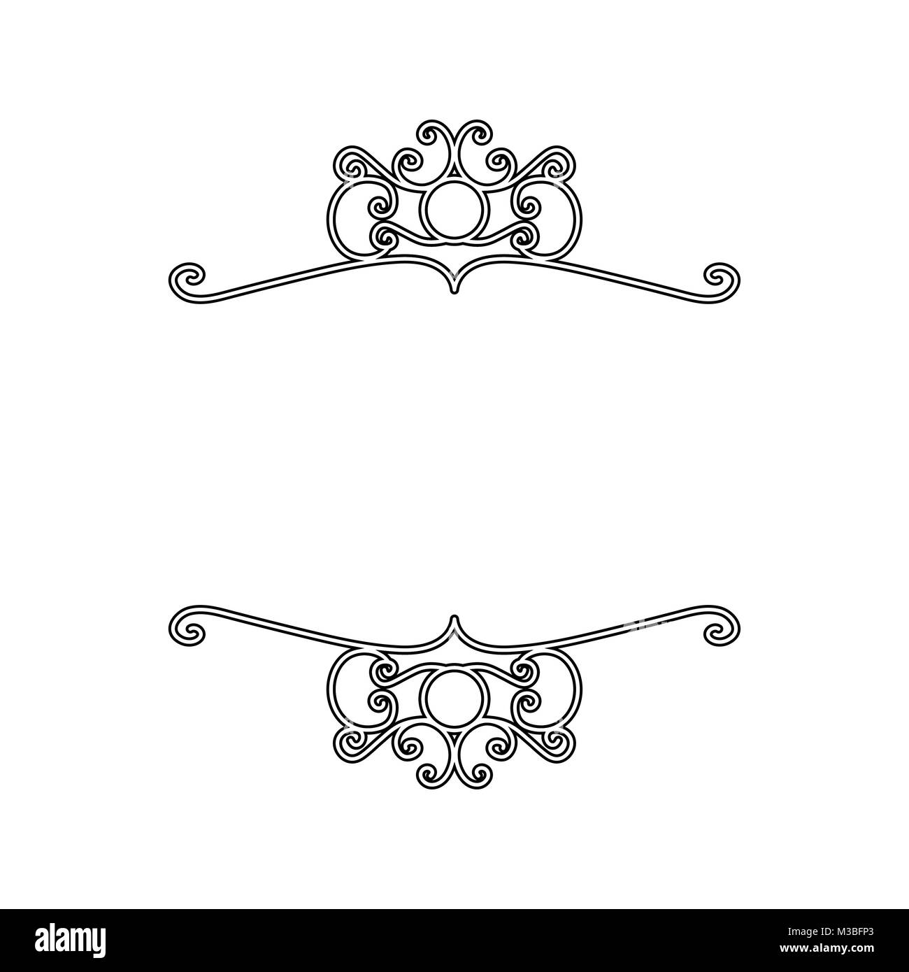 Line border frame , vector design Stock Photo - Alamy