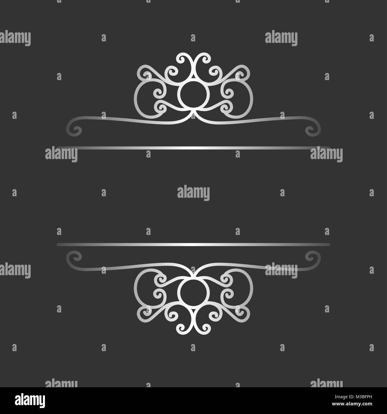 Line border frame , vector design Stock Photo - Alamy