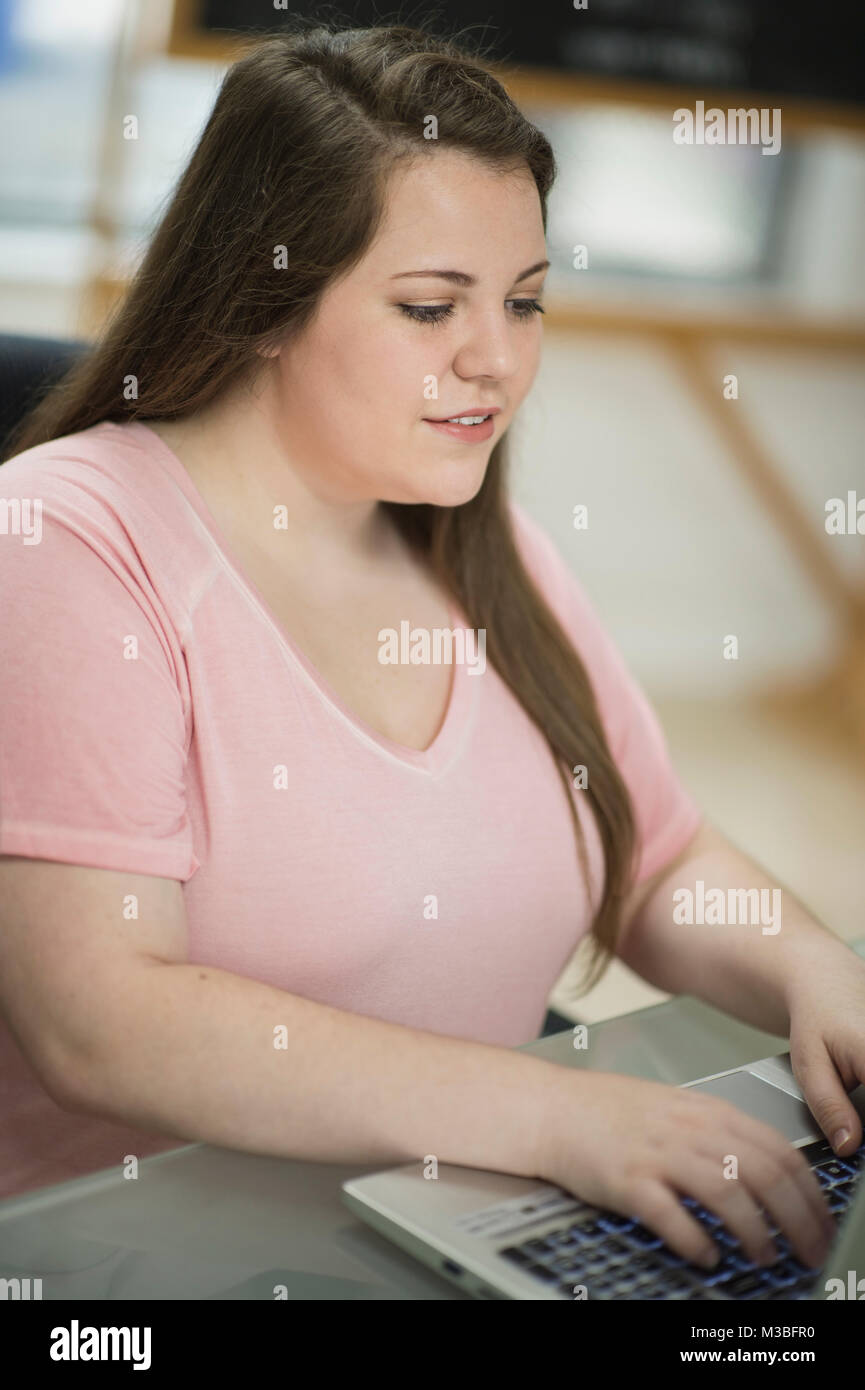 Woman working on computer from hi-res stock photography and images - Alamy