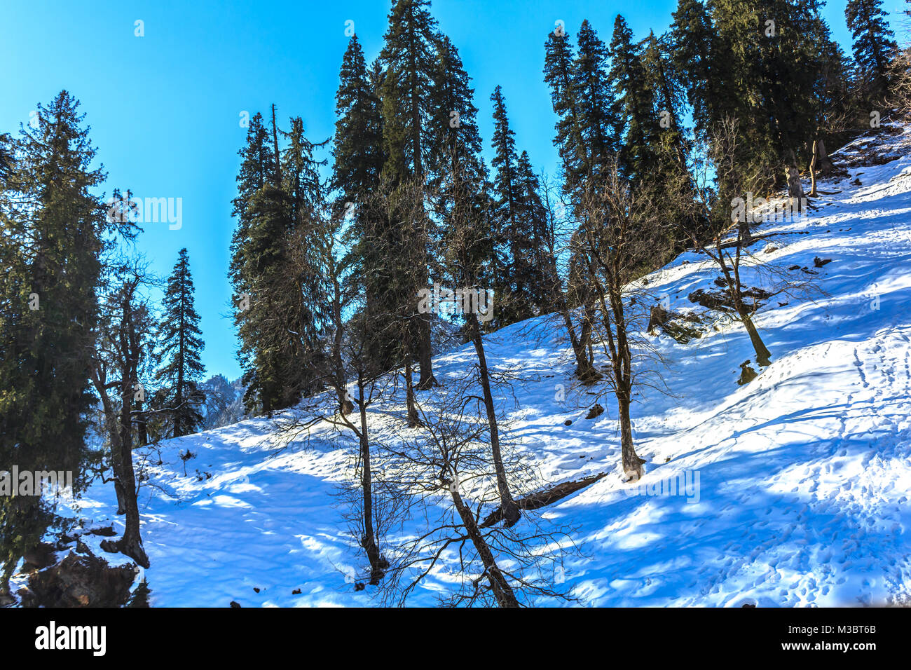 Amazing landscape with mountains sea blue sky sun and beautiful ...