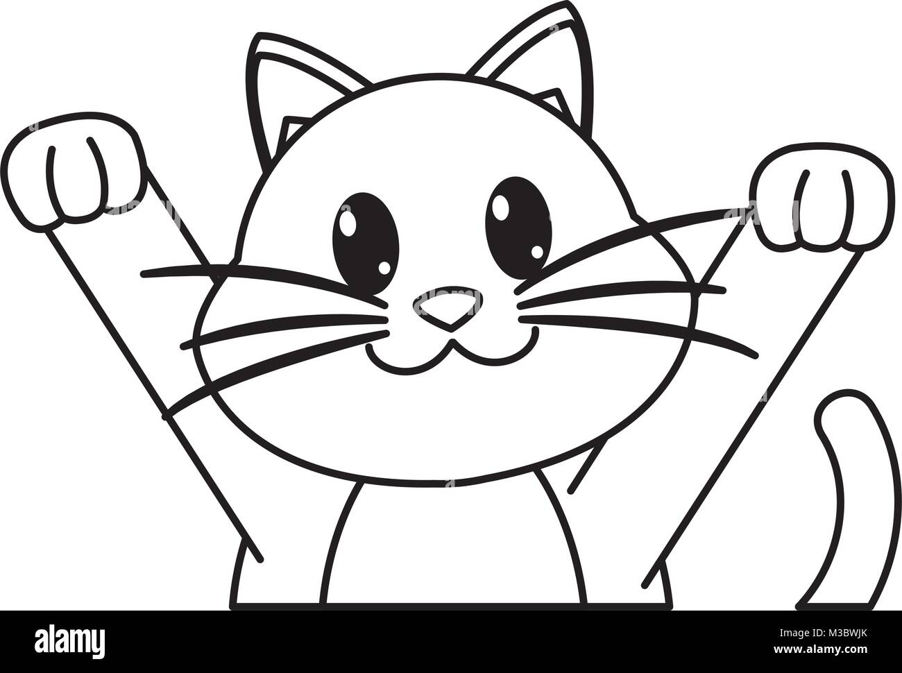 Cat line up Stock Vector Images - Alamy