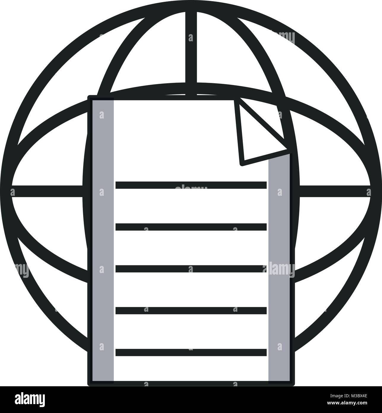 Global document sphere Stock Vector Image & Art - Alamy