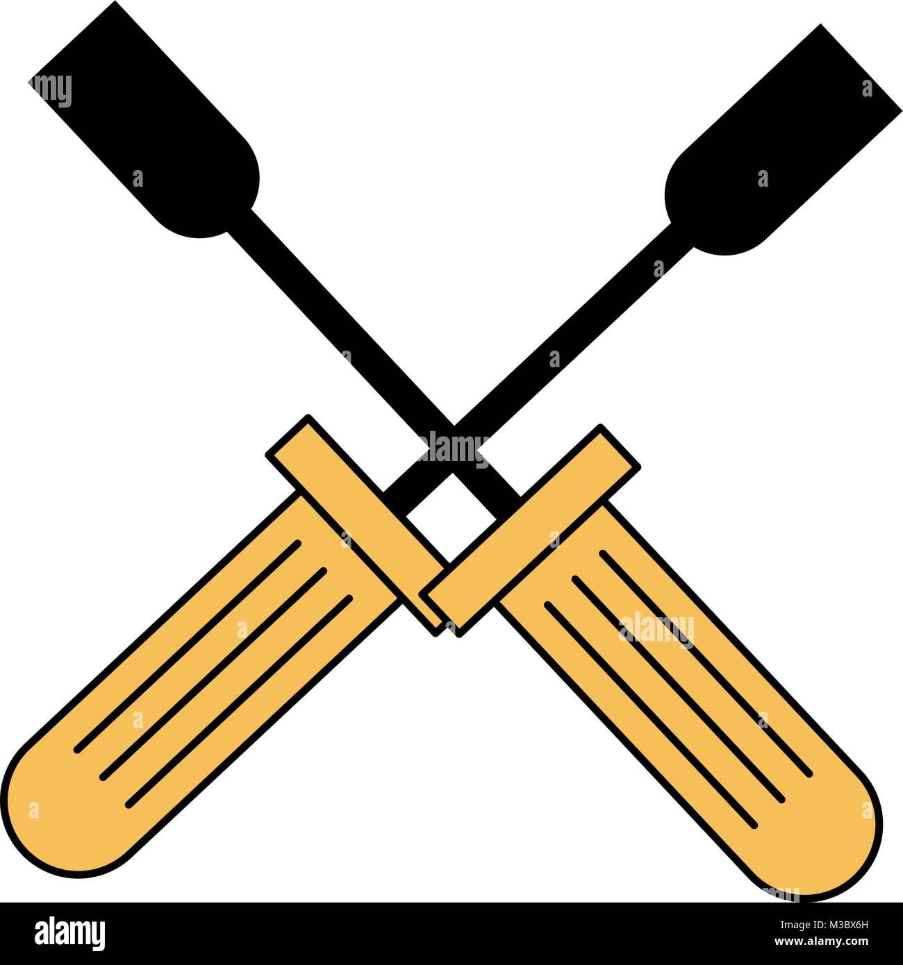 Construction tools crossed Stock Vector Image & Art - Alamy