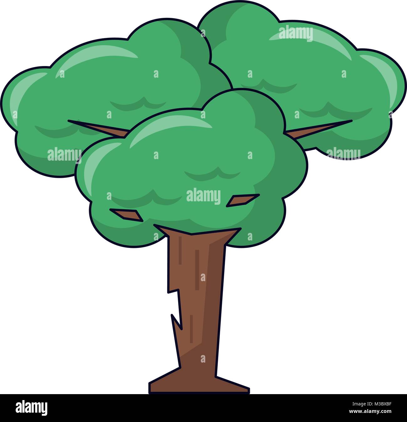 Videogame tree cartoon Stock Vector Image & Art - Alamy