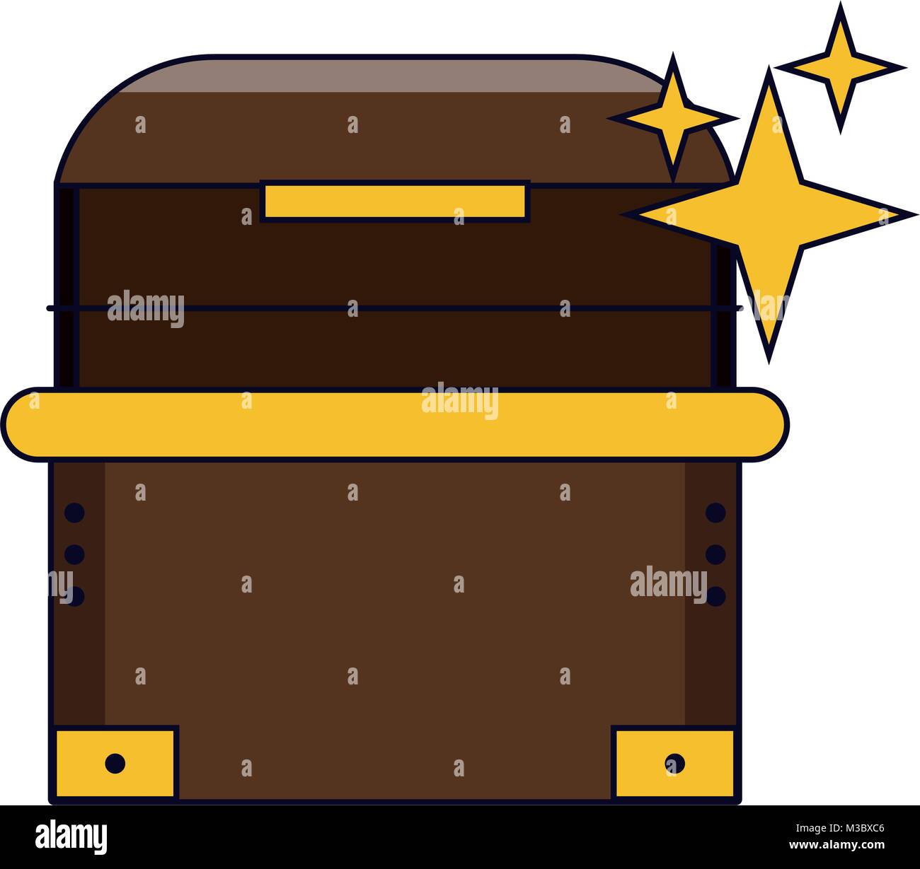 Videogame wooden chest cartoon Stock Vector Image & Art - Alamy