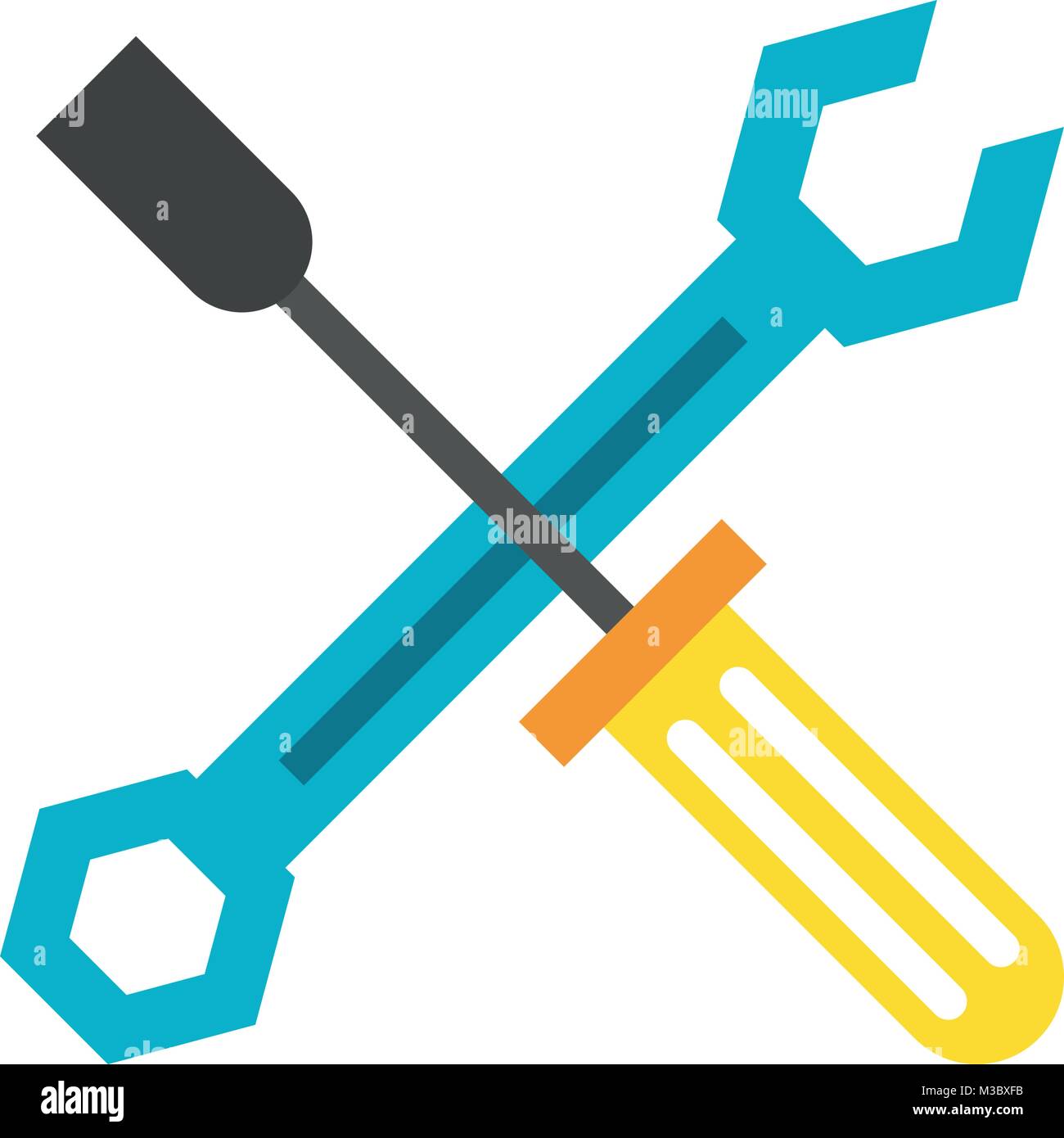 Construction tools crossed Stock Vector Image & Art - Alamy