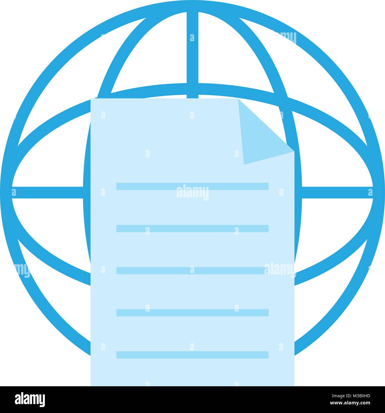 Global document sphere Stock Vector Image & Art - Alamy