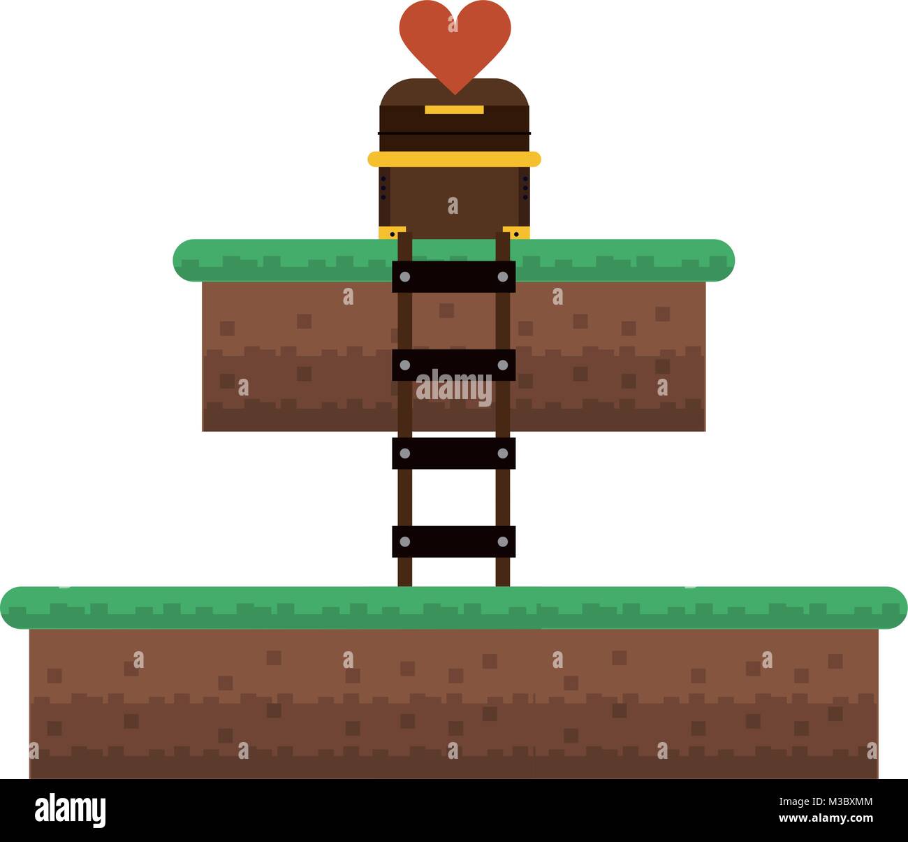 Pixelated game scenery Stock Vector Image & Art - Alamy