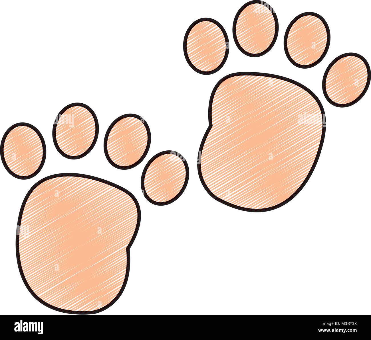 Human shoe prints Stock Vector Images - Alamy