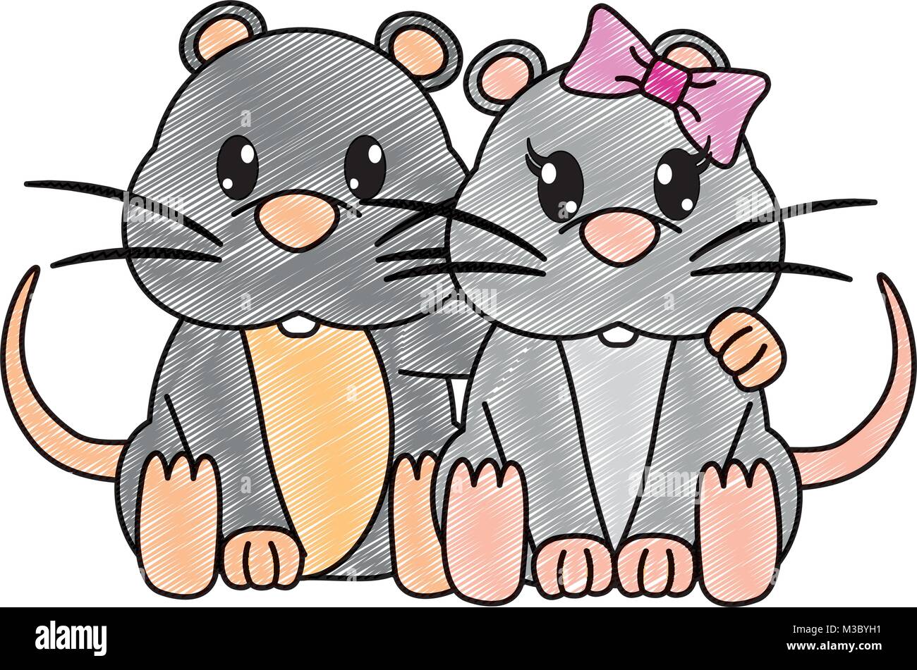 Mouse couple love Stock Vector Images - Alamy
