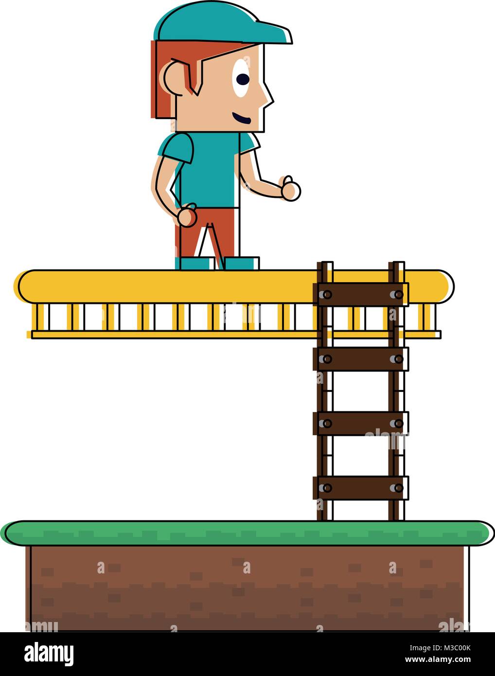 Scenery man Stock Vector Images - Alamy