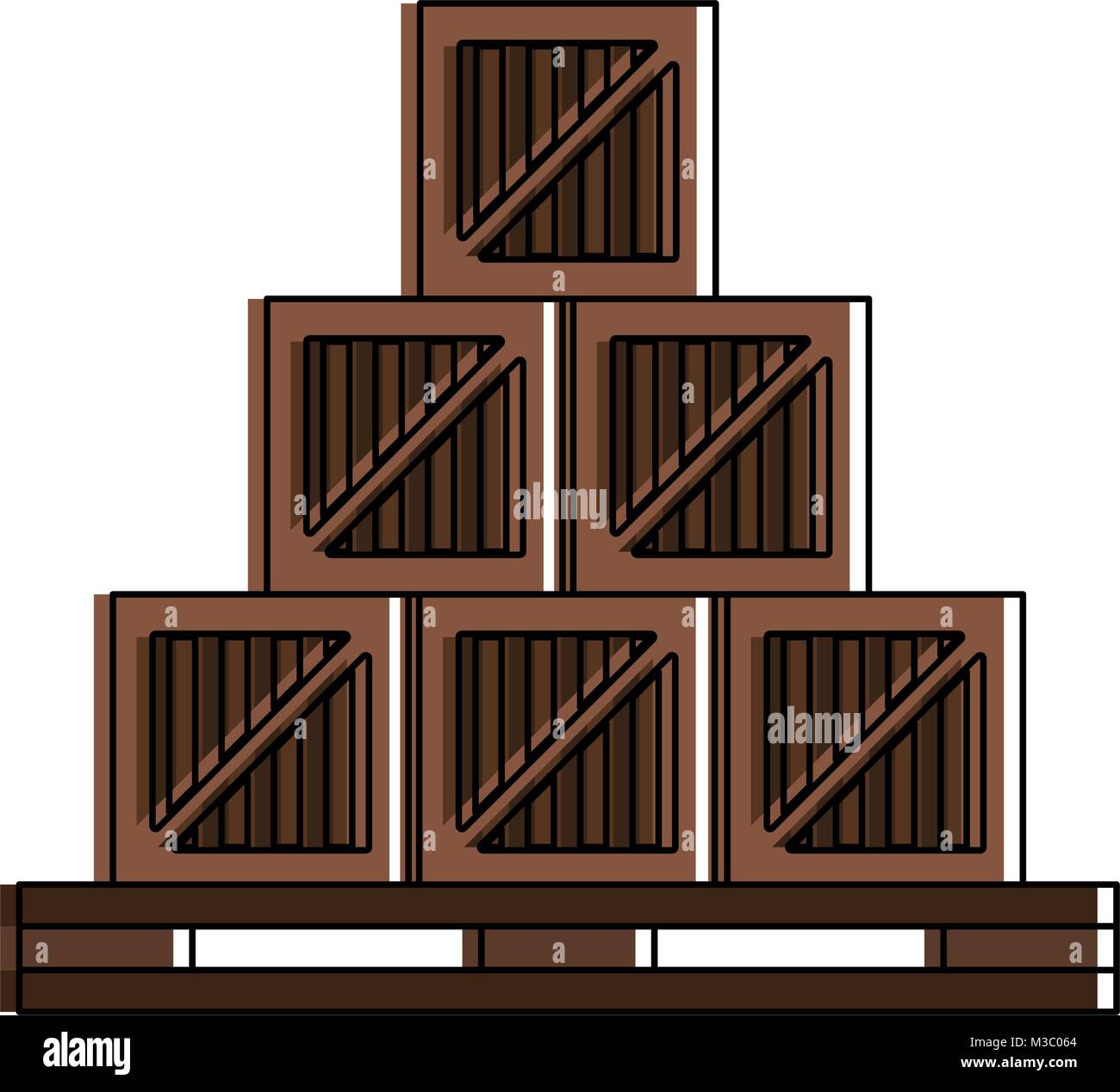 Videogame wooden boxes cartoon Stock Vector Image & Art - Alamy