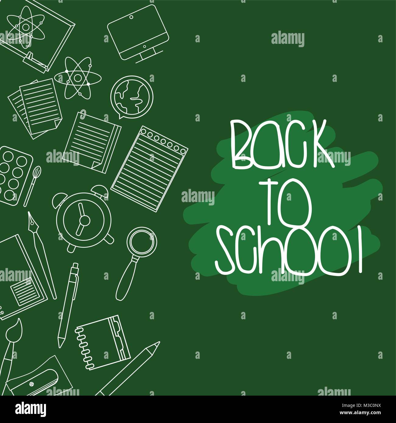 education school utensils background design Stock Vector Image & Art ...
