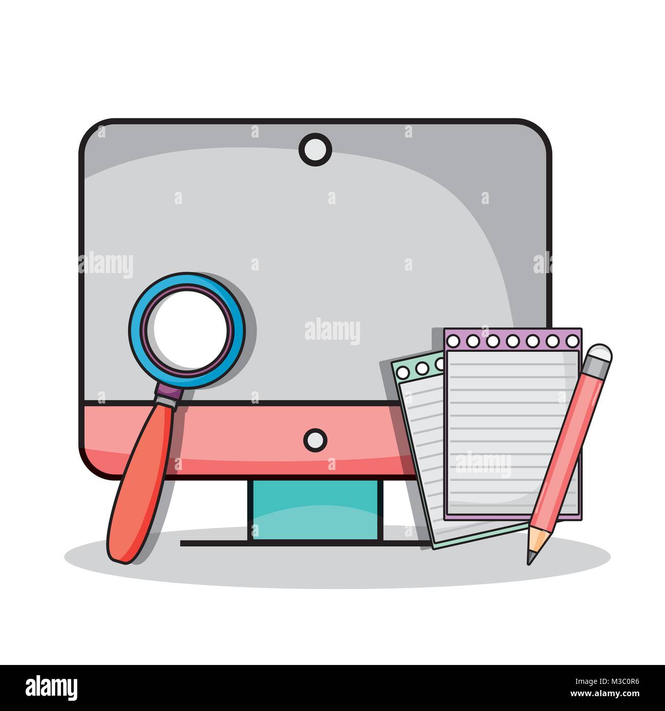 Magnifying class Stock Vector Images - Alamy