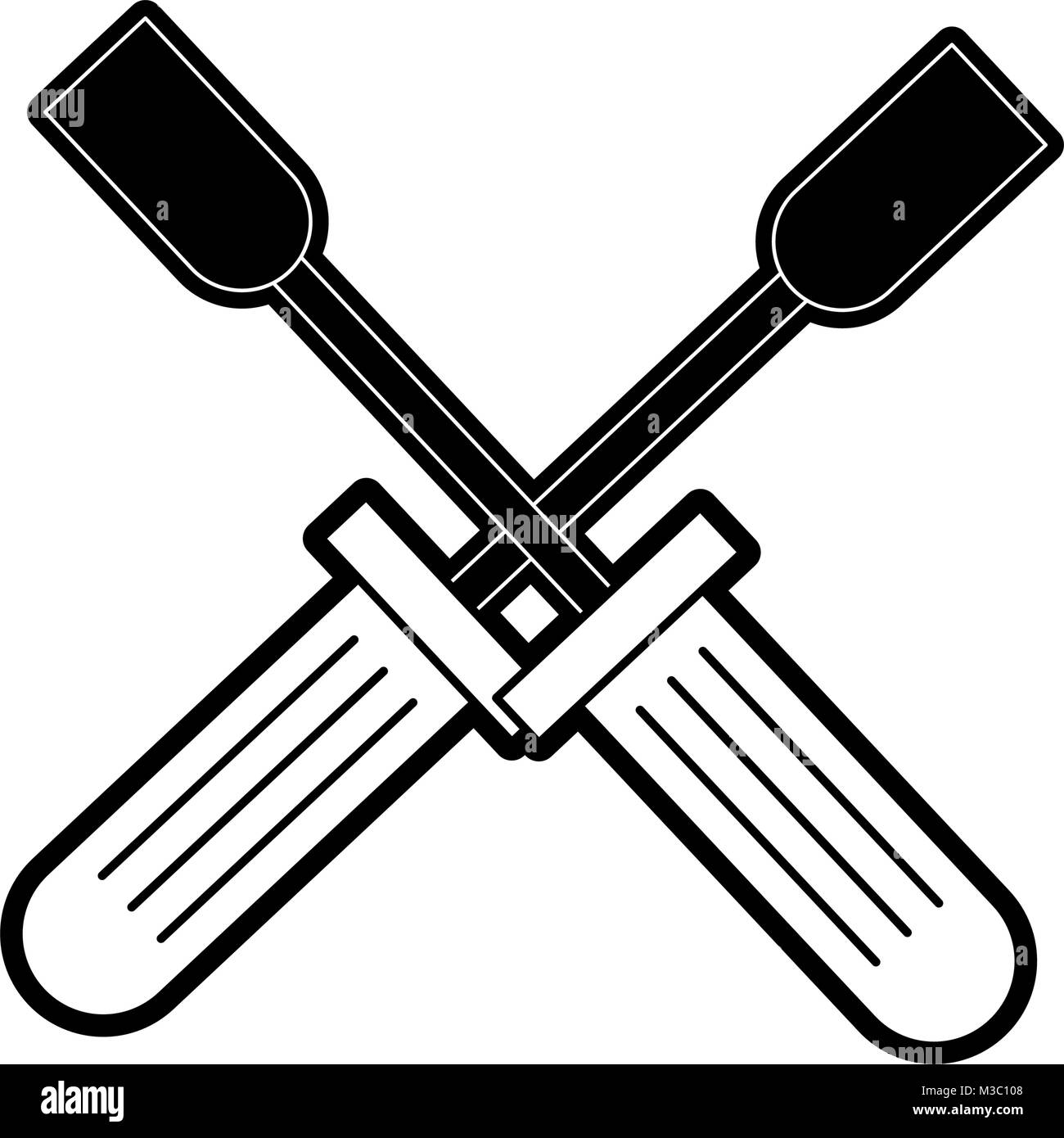 Construction tools crossed Stock Vector Image & Art - Alamy