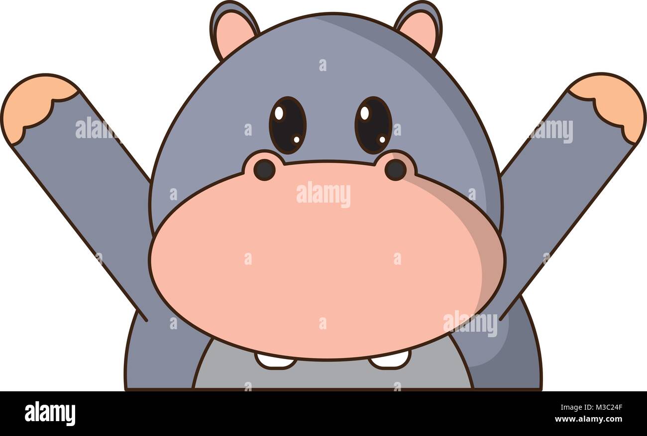 Cute friends animal hands Stock Vector Images - Alamy