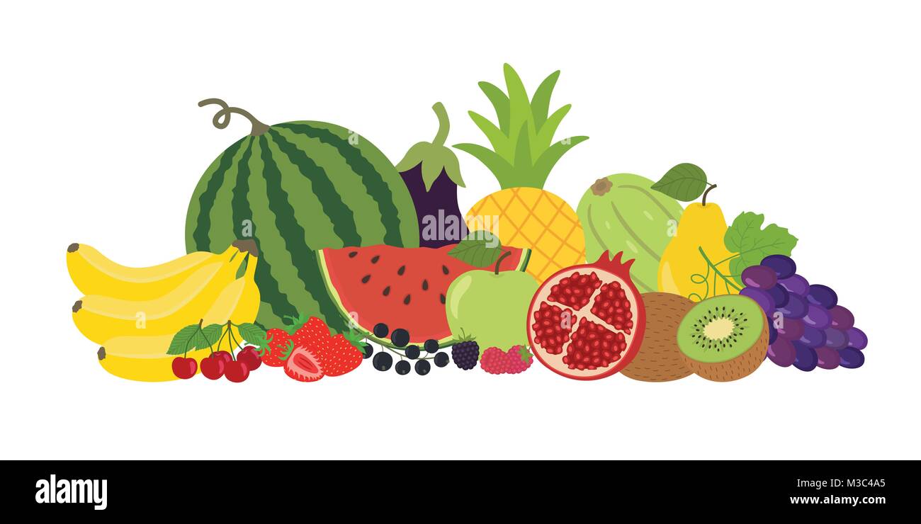 Food still life ripe Stock Vector Images - Alamy