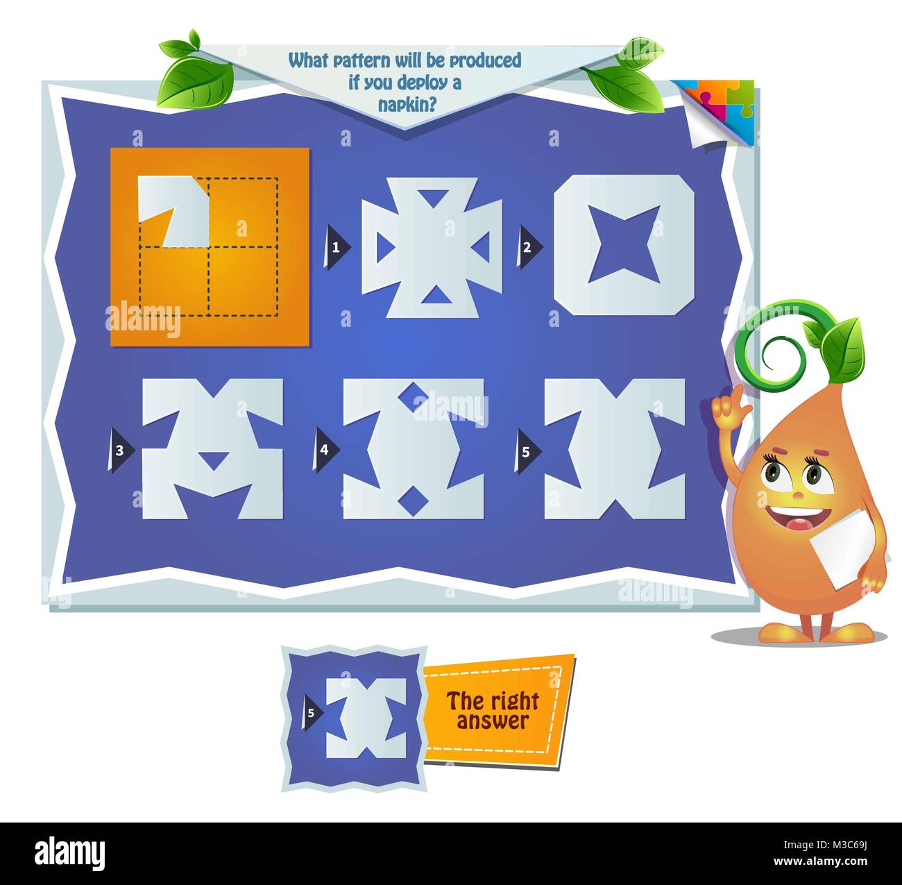 educational game for kids, puzzle. development of spatial thinking in ...