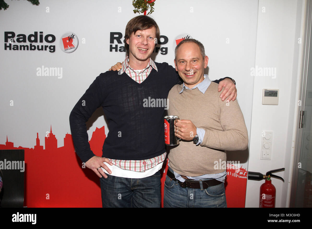 Michael Lott beim Spendenmarathon von Radio Hamburg in der Sendung von ...