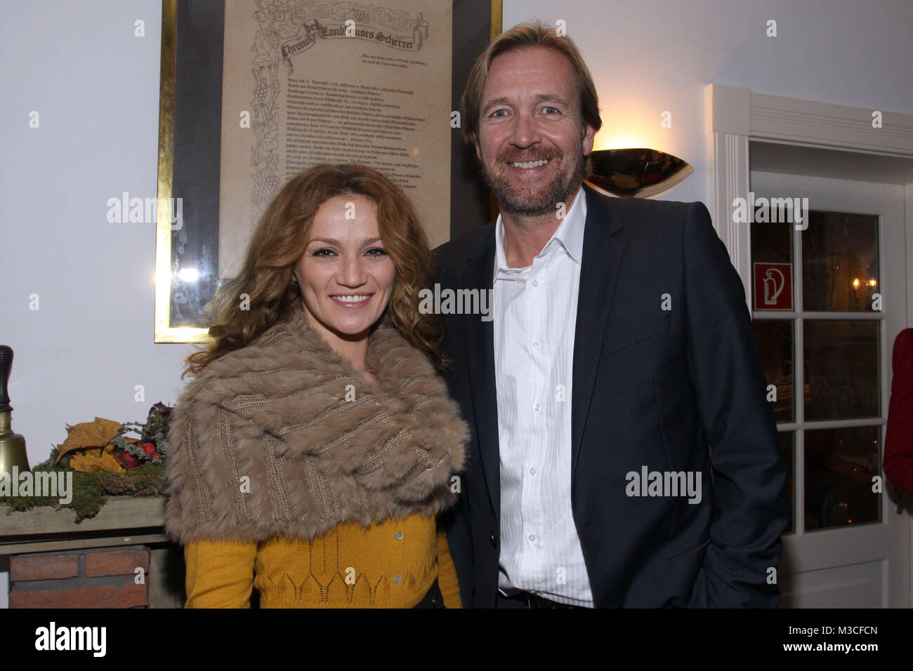 Boxerin Ina Menzer und Handball Trainer Martin Schwalb, Charity ...