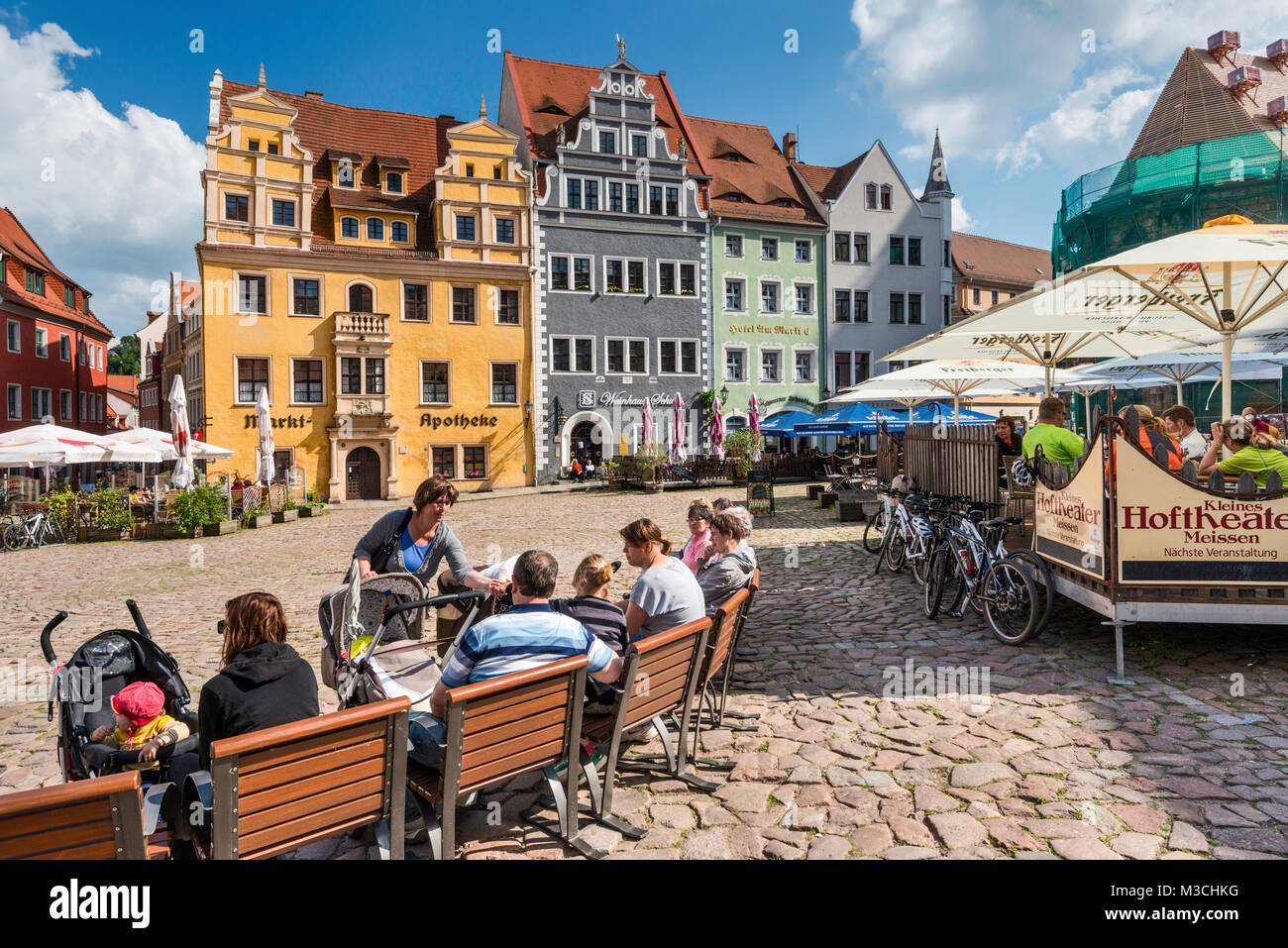 Marktplatz (Market Square) in Meissen, Saxony, Germany Stock Photo - Alamy