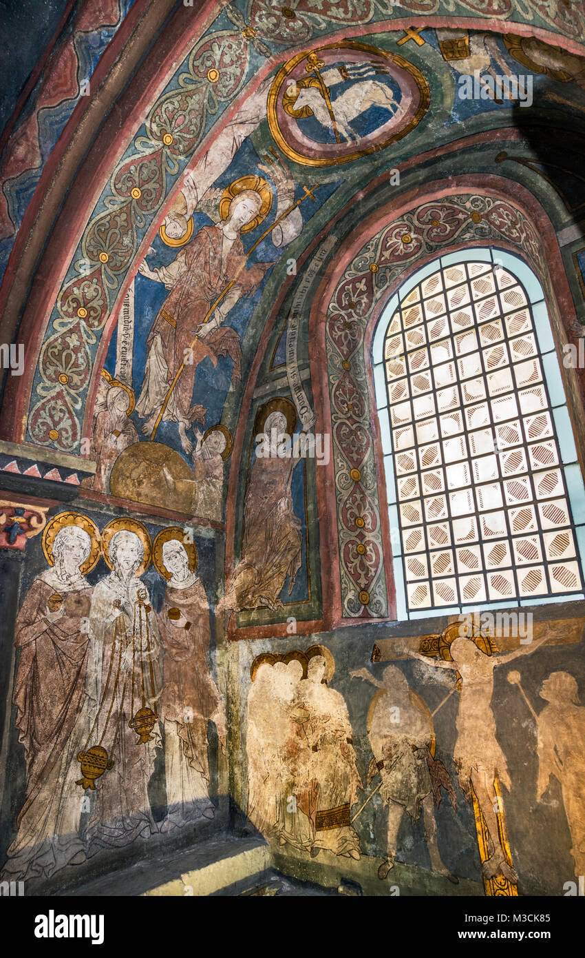 Late Romanesque murals, around 1260, St Maria zur Hohe (Hohnekirche ...